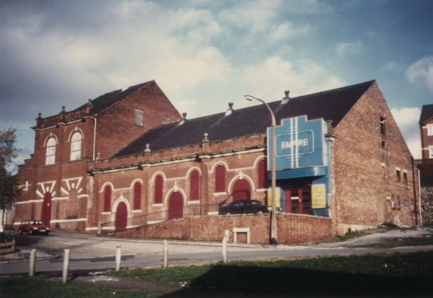 Exterior of Shirebrook Empire, in bingo use, date unknown. | Theatres Trust