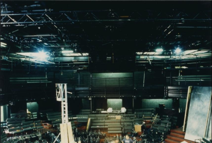 Auditorium and grid above, Young Vic, London | Theatres Trust