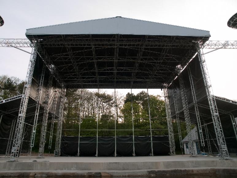 Stage house nearly complete, Scarborough Open Air Theatre, May 2010 ...
