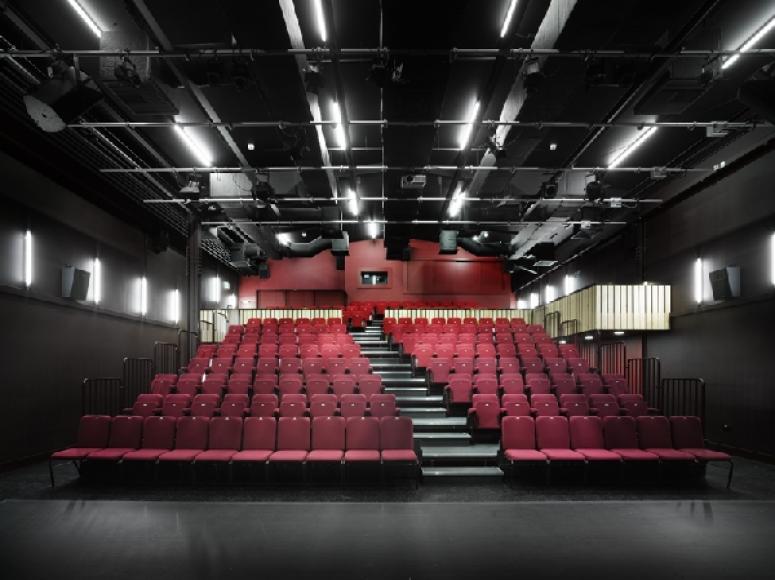 Auditorium from performance space towards seating, Junction, Goole ...